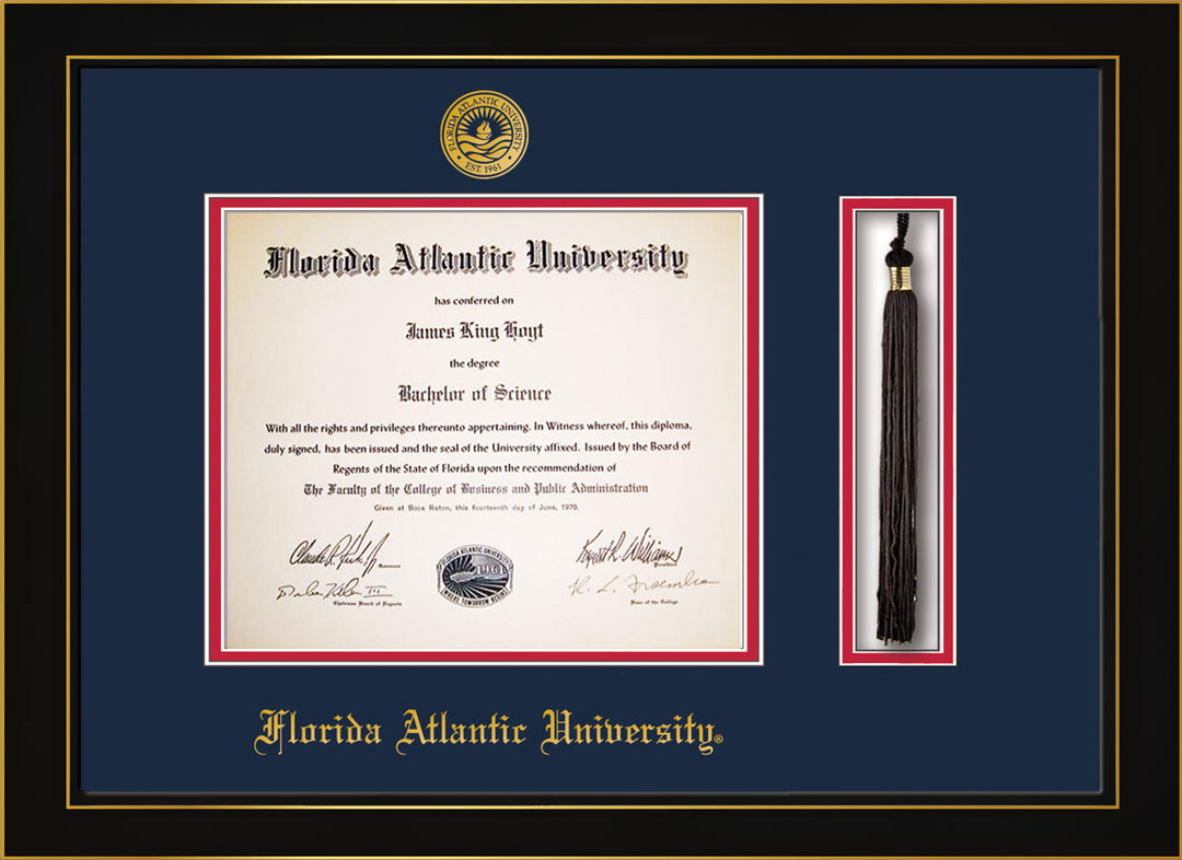 Florida Atlantic University Diploma Regal Edition Diploma Frame In
