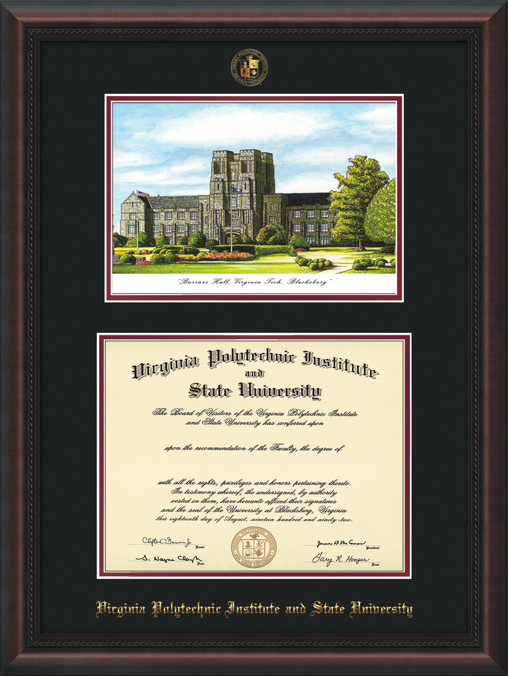 va tech diploma