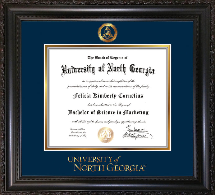 U of North Georgia-Vintage Scoop-Military Seal-UNG Wordmark-Navy/Gold ...